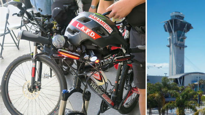 Bike medics speed to help at airport