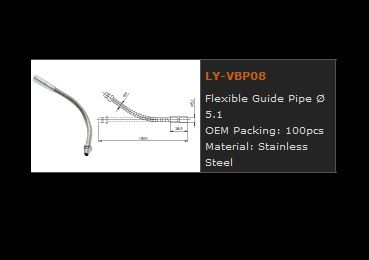 Alligator Cable Components - Guide Pipes 2012 - Specifications