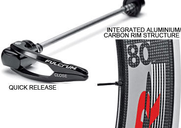 Fulcrum ALU/CARBON RED WIND XLR 80mm DARK LABEL 2012 - Specifications