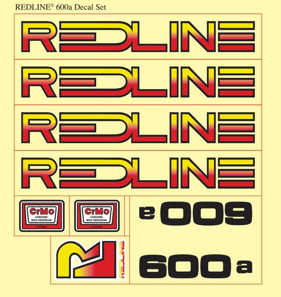 Redline 1976 600A Decal Set (2012) Specs