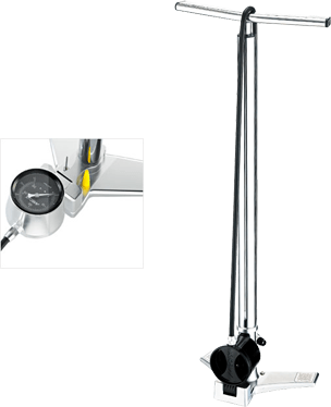 Velox Foot pump with aluminum handle and display needle 2012