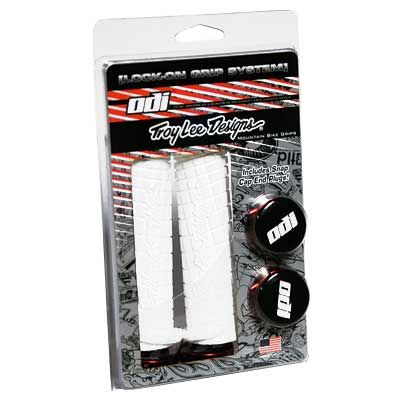 Troy Lee Designs ODI/TLD Lock-on MTB Grips White/Red 2012
