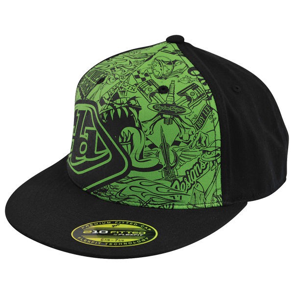 Troy Lee Designs Dementia Hat Green 2012 - Specifications | Reviews