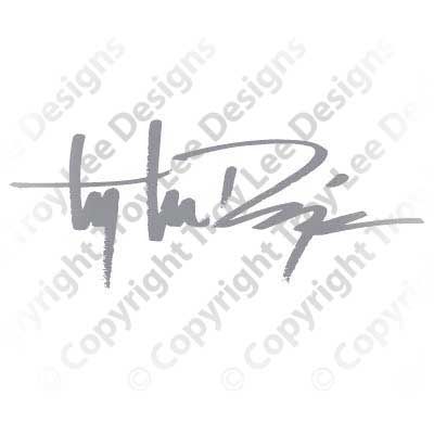 Troy Lee Designs Signature Decal Silver 5" 2012 - Specifications