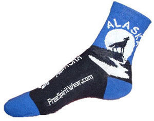 Free Spirit Alaska Wolf Cycling Socks 2012 - Specifications | Reviews