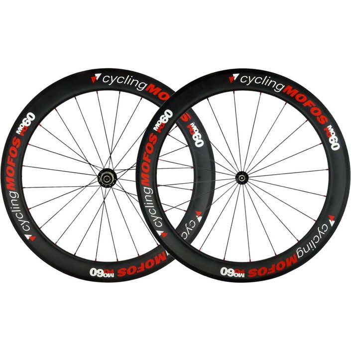 CyclingMOFOS MOFO 60mm Carbon Clincher Wheel Set - 25mm wide 2017